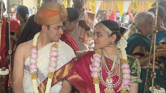 Newlyweds Tejasvi Surya, Sivasri Skandaprasad ask guests to avoid these ...