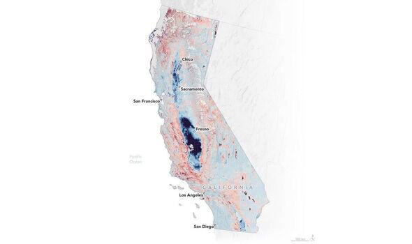 Terrifying NASA map shows major California cities set to be underwater ...