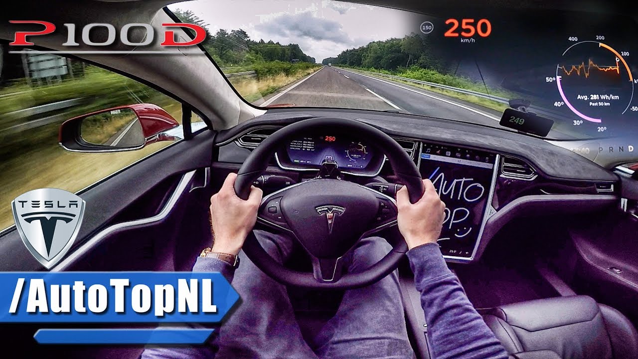 Tesla Model S P100D Ludicrous – Autobahn POV | Top Speed & Insane ...