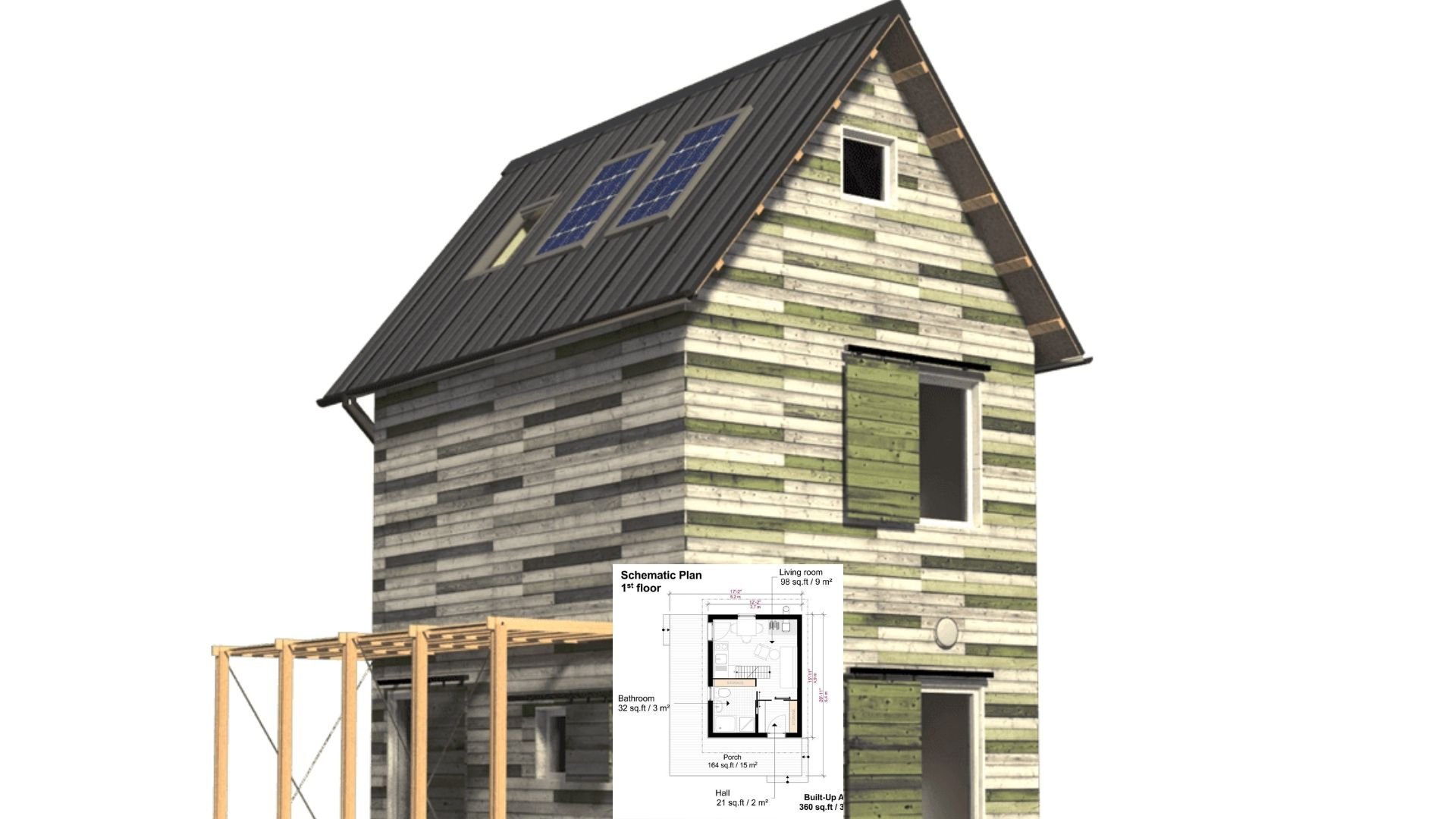 Get Inspired by This 360 Sq. Ft. 3 Bedroom Tower Cabin with a ...