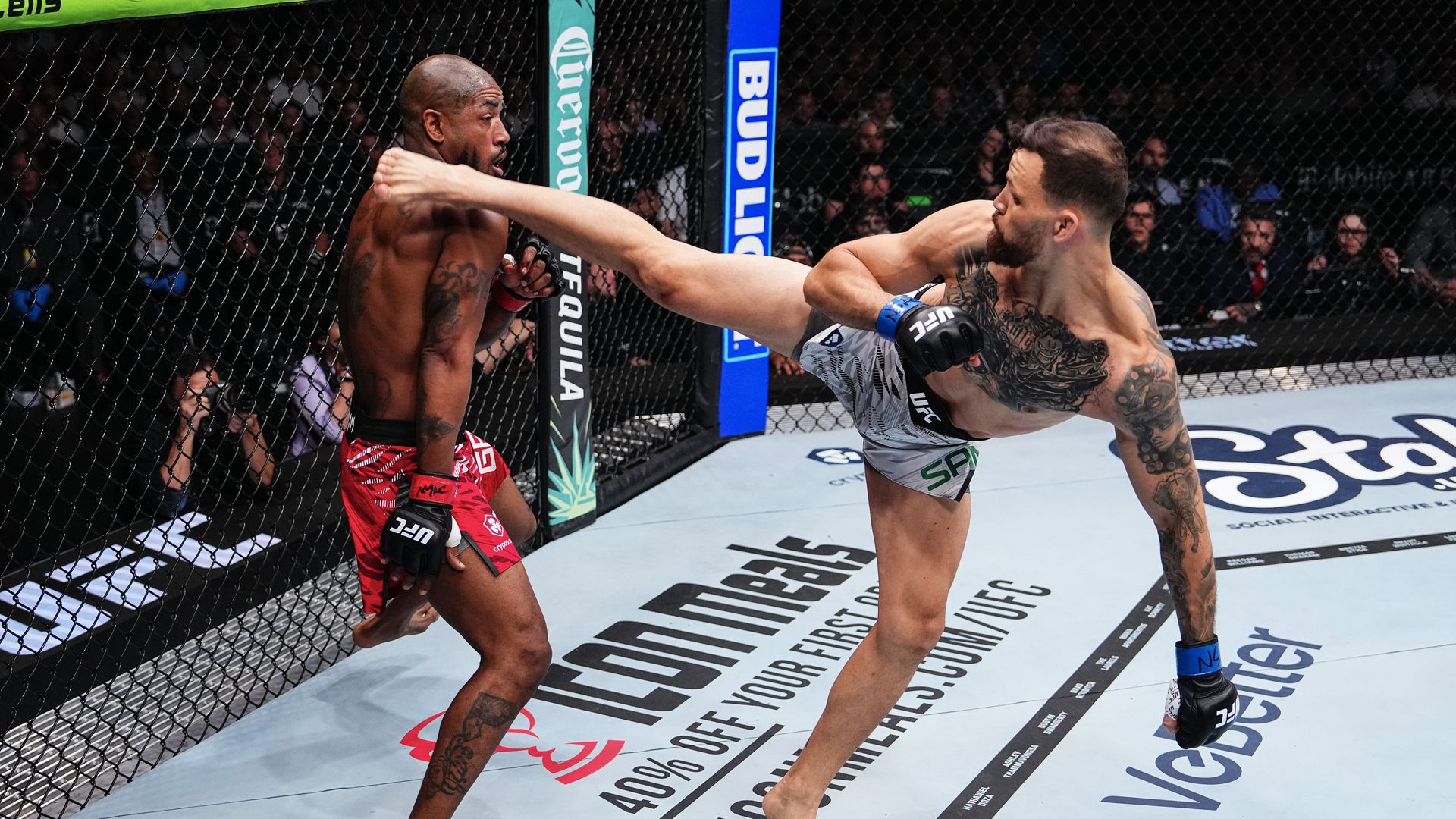 UFC 313 video: Mauricio Ruffy faceplants King Green with devastating ...