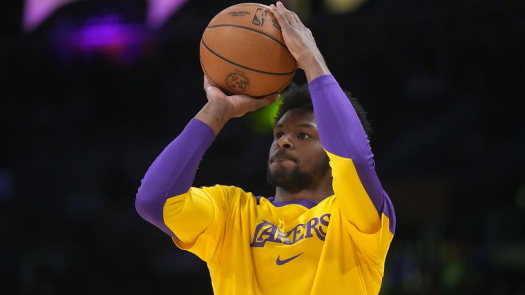 How many points did Bronny James score last night? LeBron's son keeps ...