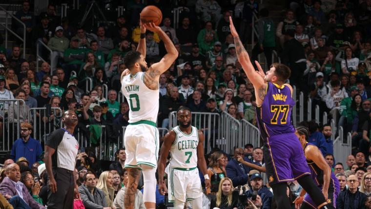 Lakers vs. Celtics final score, results: Jayson Tatum scores 40, Boston ...