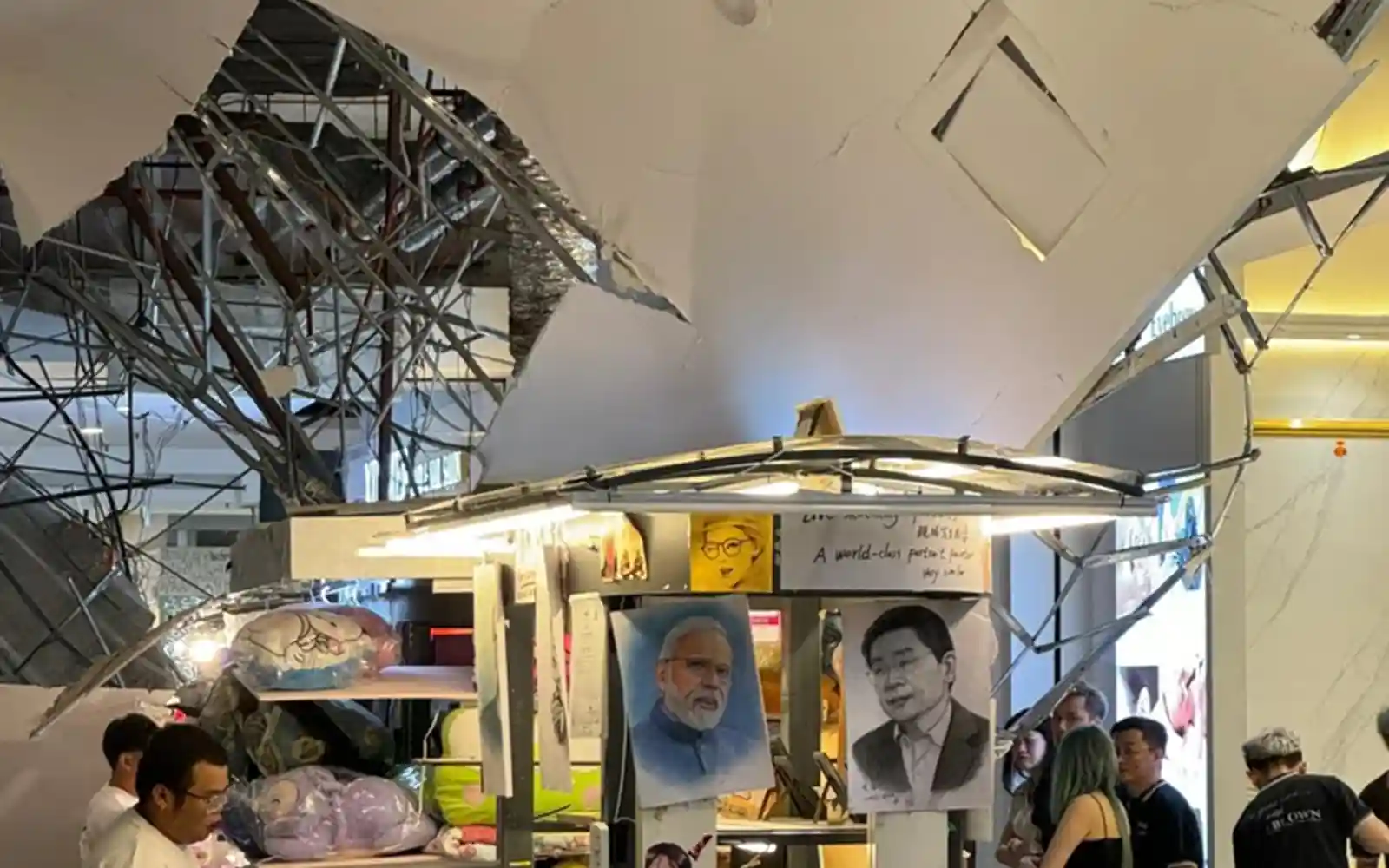 No injuries reported after Johor Bahru mall ceiling collapse