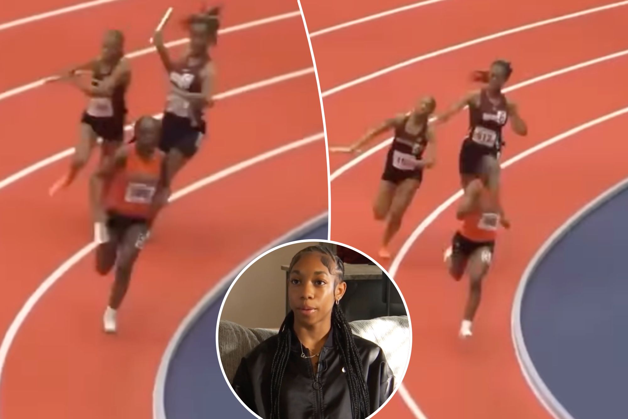 Virginia high school track star attacked by baton-wielding opponent ...