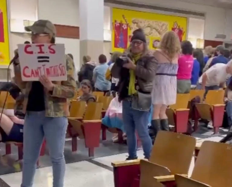 Trans activists storm NYC schools meeting, dance ‘Macarena’ to protest ...