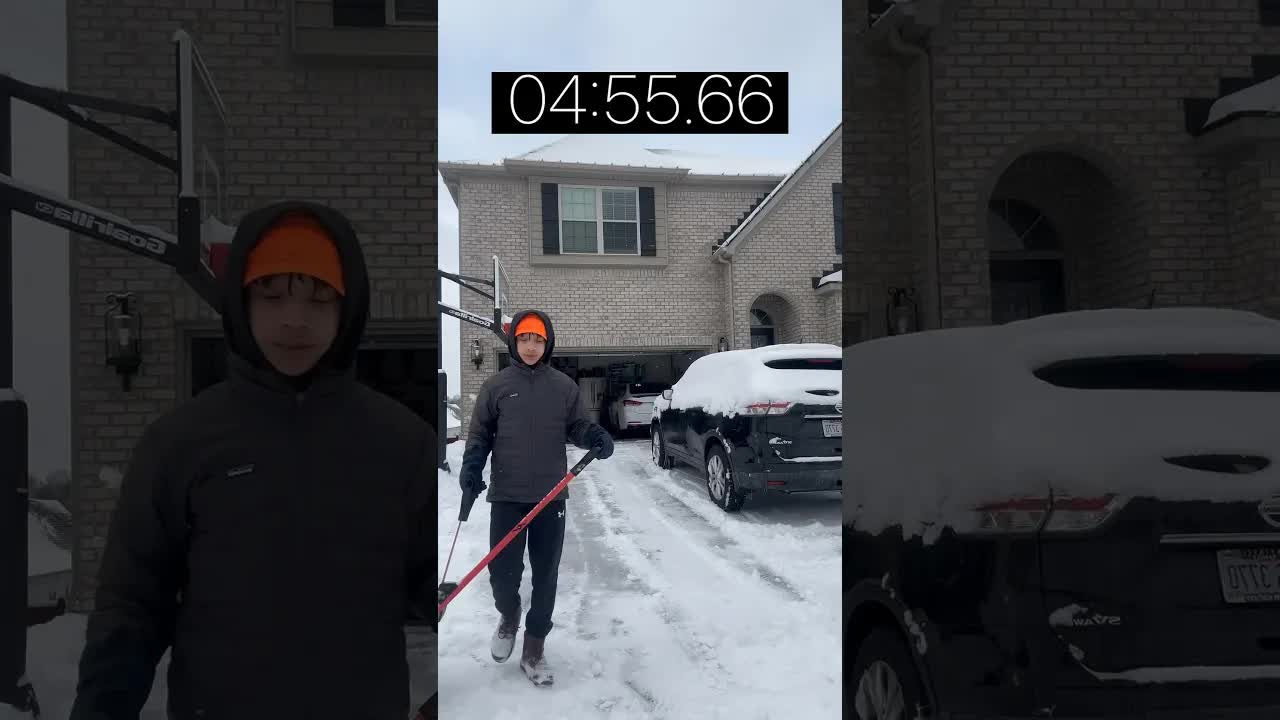 Shoveling Snow Challenge: 5-Minute Driveway Clear