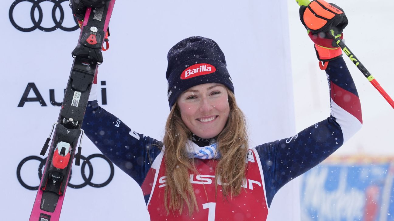 Mikaela Shiffrin finishes 3rd, sets World Cup podiums record