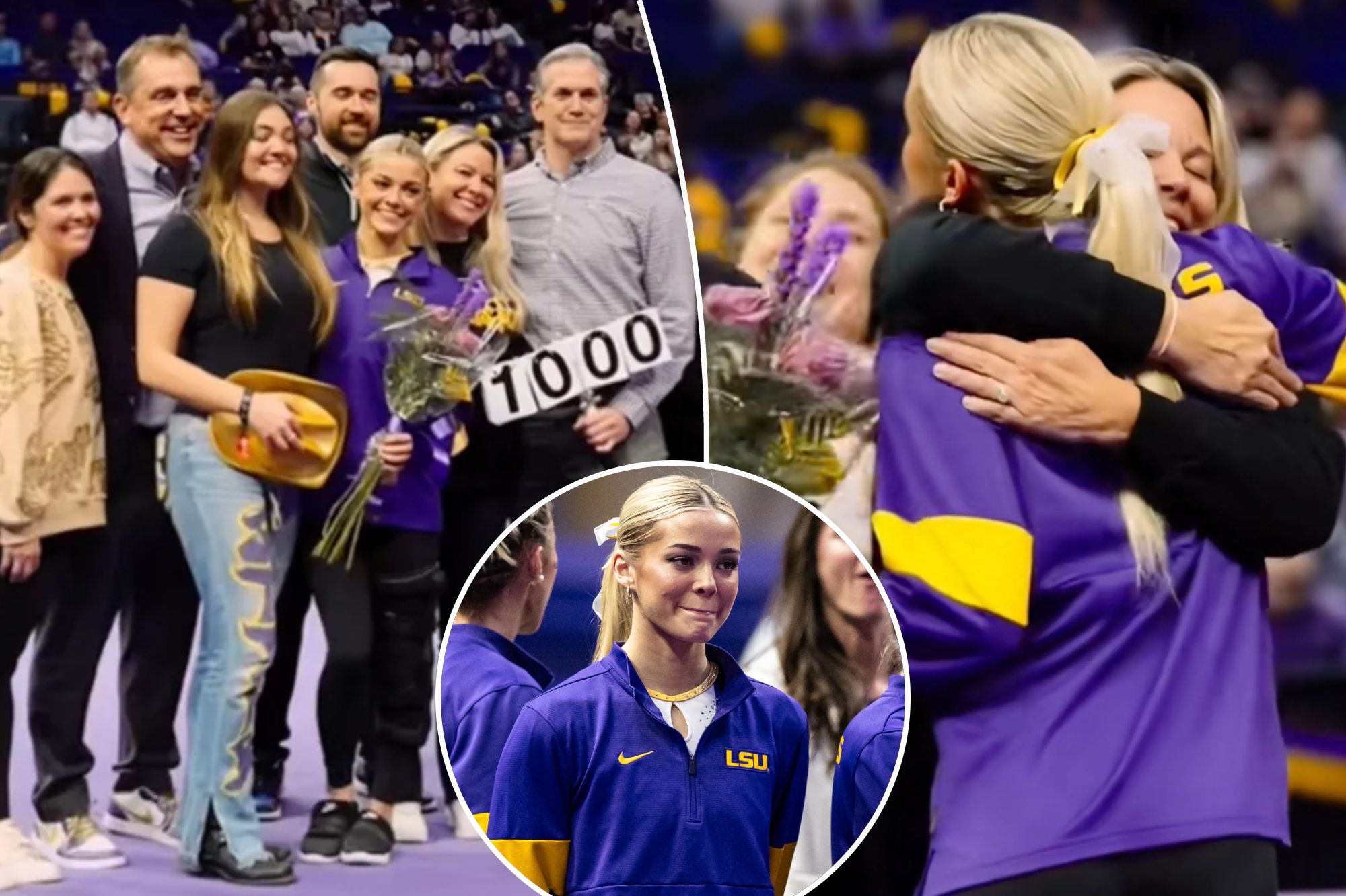 Livvy Dunne honored at LSU senior night after heartbreaking injury reveal