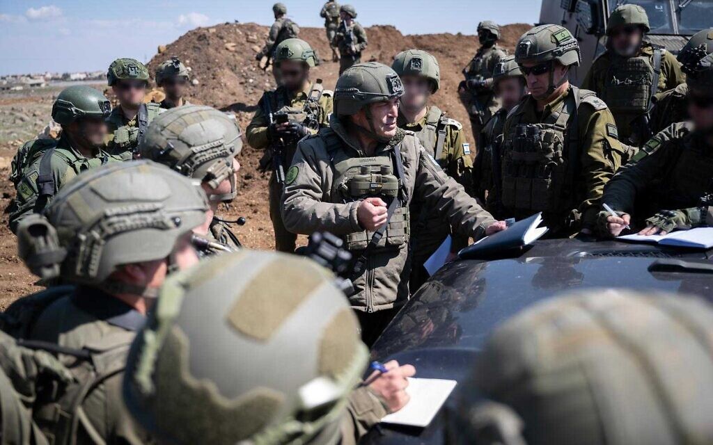 IDF head visits Israeli positions inside Syria