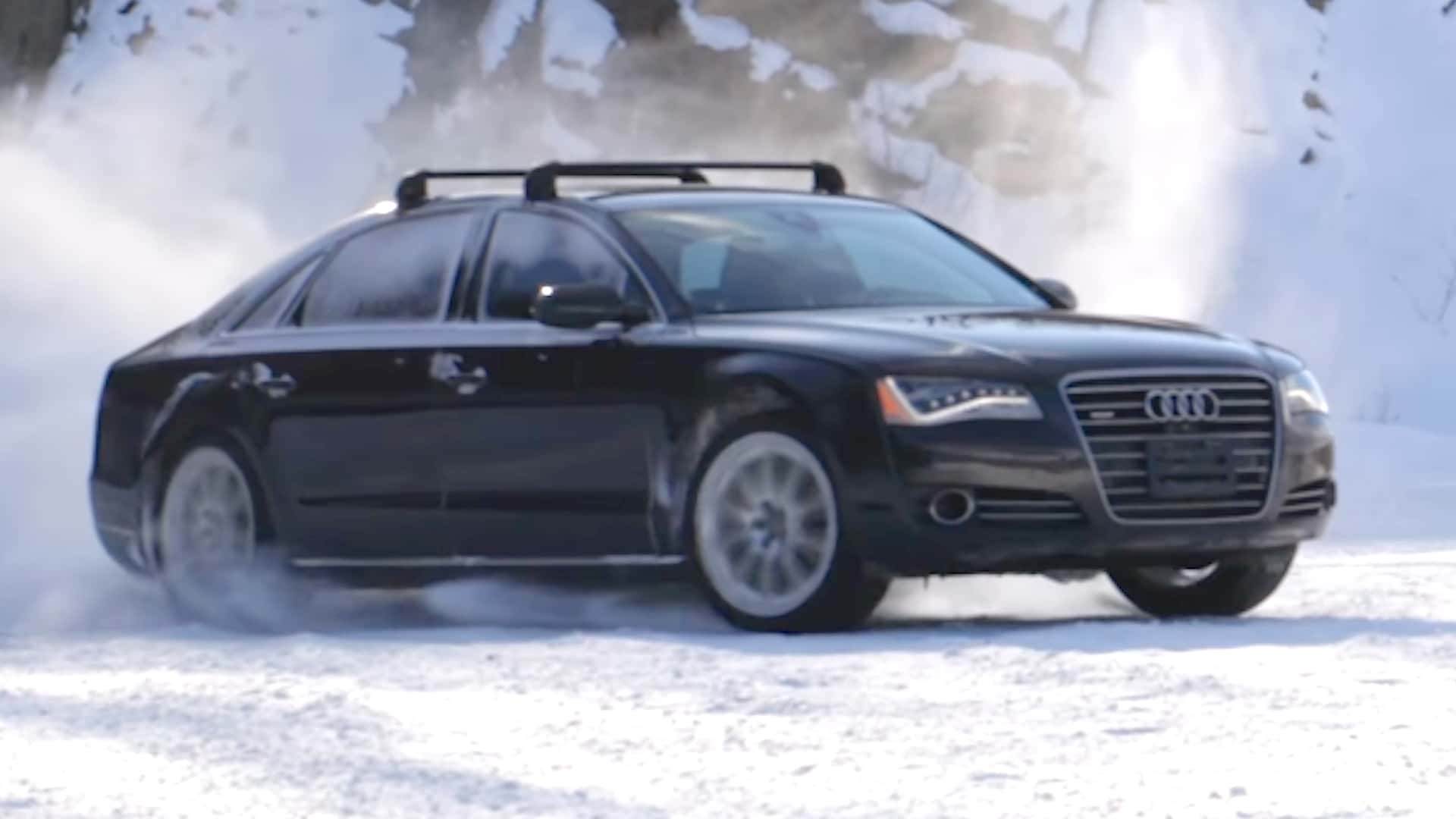 Even Audi's Biggest Car Can Handle a Rally Course Thanks to Quattro