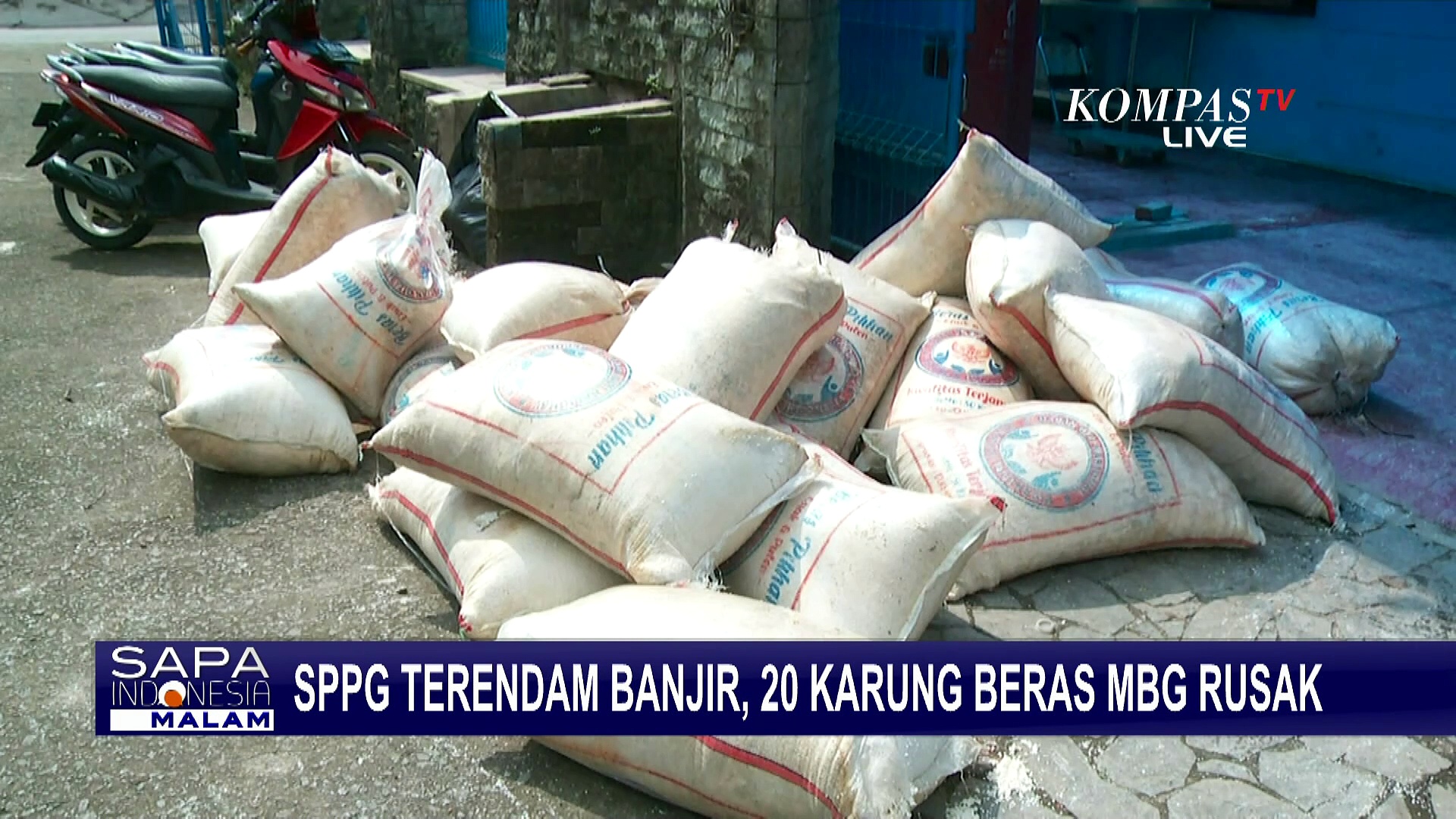 Kondisi SPPG Usai Terendam Banjir Bekasi, 20 Karung Beras Program MBG ...