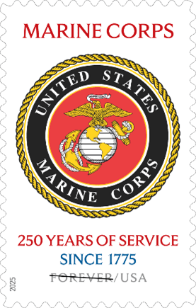 Military 250th stamps lead USPS 2025 reveal
