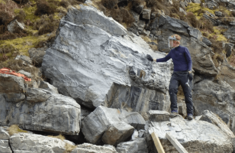 Scotland's most complete dinosaur fossil extracted from Isle of Skye cliff