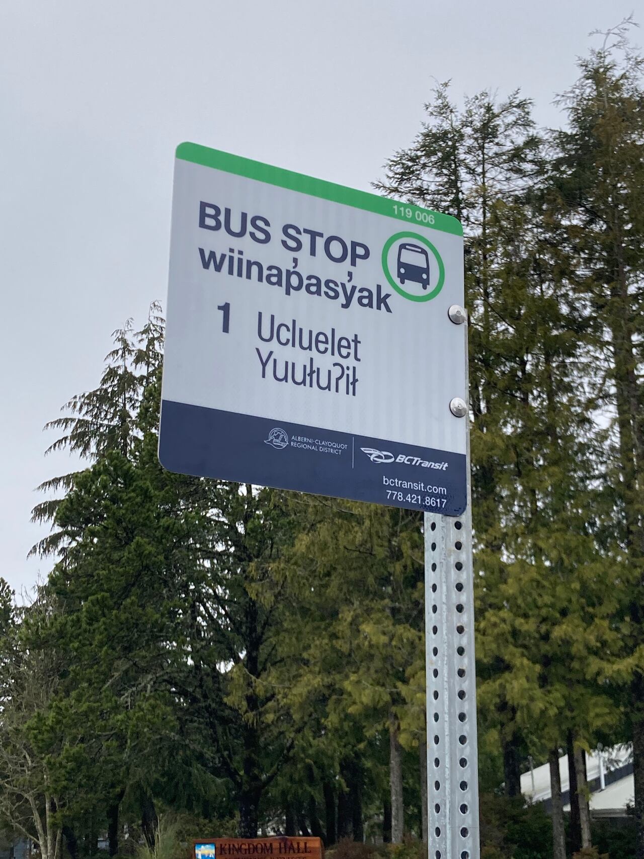 Indigenous language now included on Ucluelet bus stop signs — a first ...