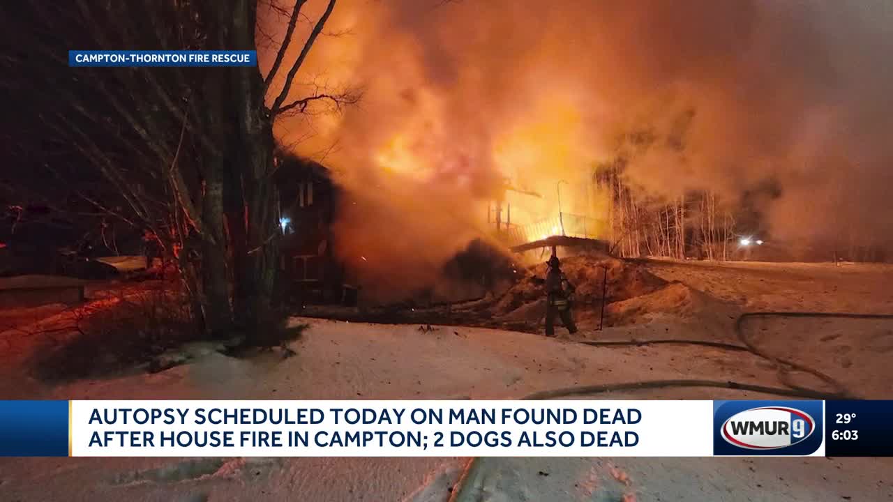 Man, two dogs dead after house fire in Campton, fire marshal's office says
