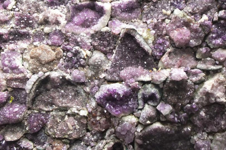 'Magical' Scottish amethyst cave near Edinburgh goes viral on social media