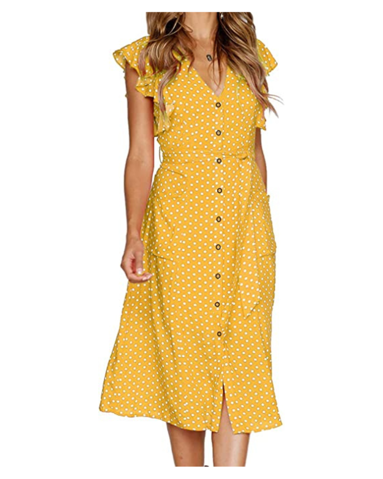 Beautiful Yellow Dresses from Amazon You Need for Spring