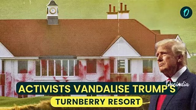 ‘GAZA IS NOT FOR SALE’: Trump’s Golf Resort Vandalized; Fiery Protest ...