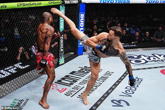 UFC fans stunned as King Green is knocked out cold by devastating ...