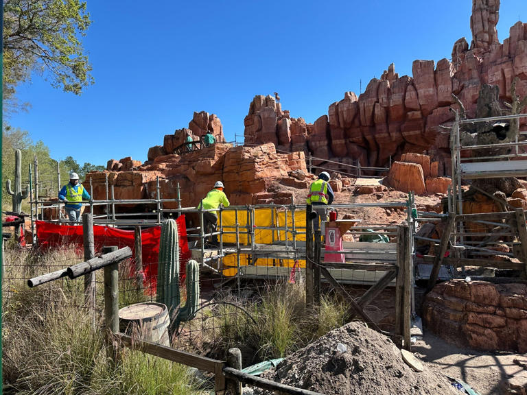 Rock Demolished, Props Removed During Big Thunder Mountain Railroad ...