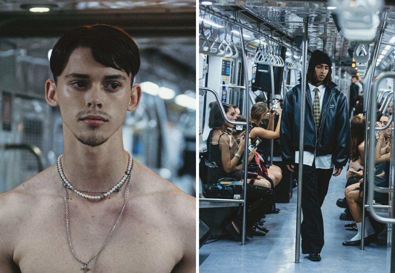 El debut de Felipe Fort como modelo y un desfile en el subte: así fue ...