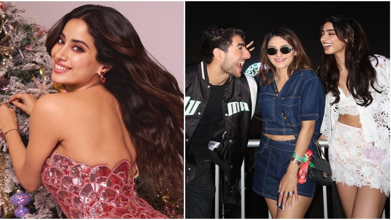 Nadaaniyan: Khushi Kapoor and Ibrahim Ali Khan spread goofy energy at ...