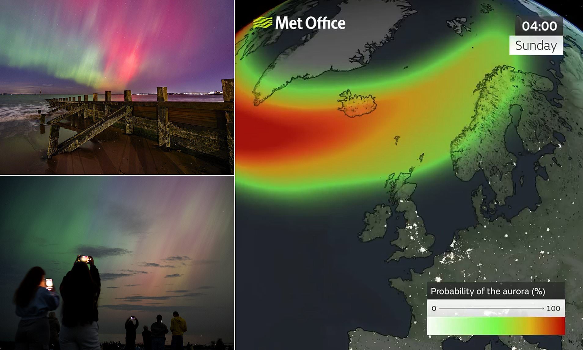Met Office reveals where you can see the Northern lights TONIGHT