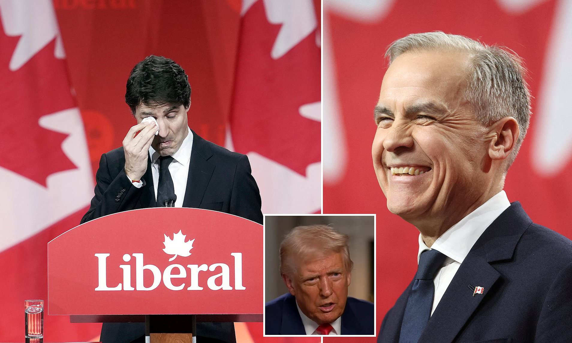 Trudeau sheds tears in speech as departing PM takes swipe at Trump