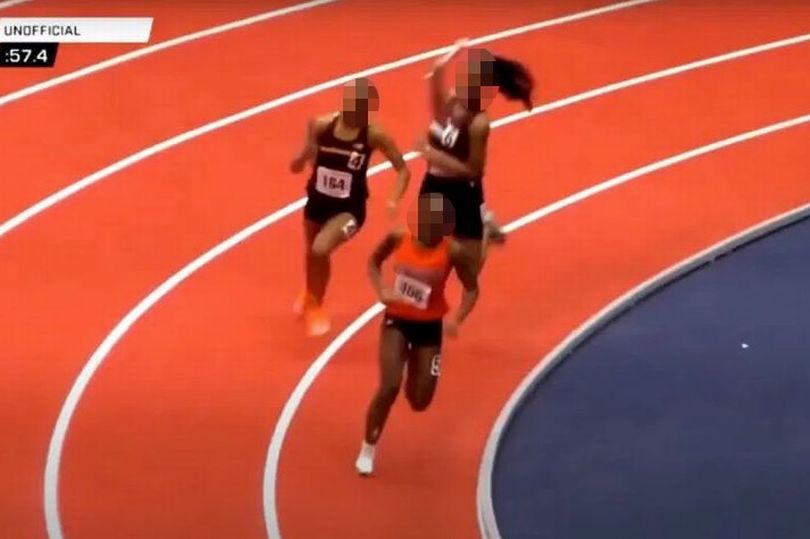 Baton-wielding runner breaks silence on footage of her hitting runner
