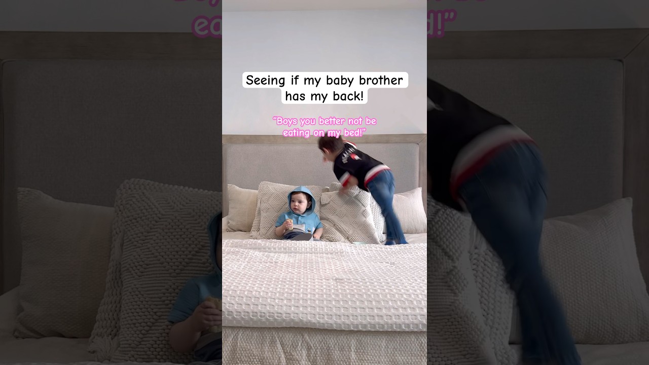 Baby follows the secret bro code with his older brother