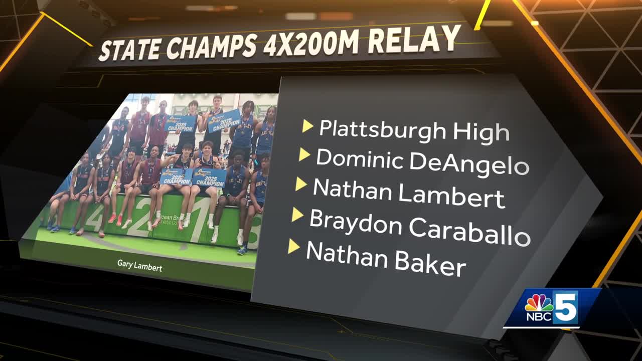 Plattsburgh High School 4x200 Relay Team earns first in New York state ...