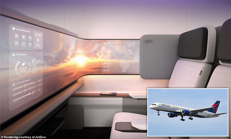 Delta unveils photos of futuristic plane as airline aims to go green