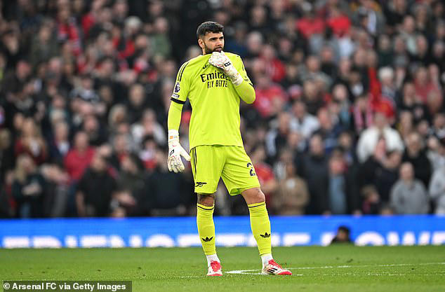 David Raya's positioning questioned for Bruno Fernandes' free-kick - as ...