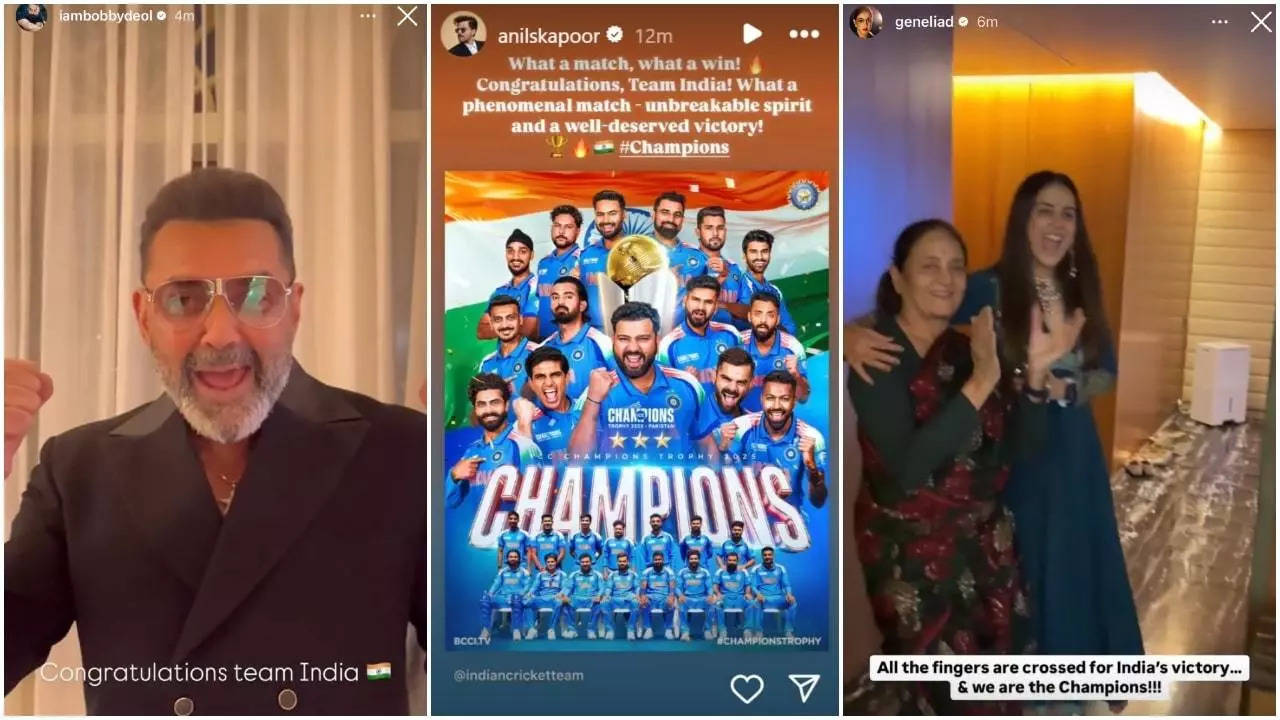 Champions Trophy 2025: PM Narendra Modi, Ajay Devgn, Jr NTR, Bobby Deol, Athiya Shetty, Vicky ...