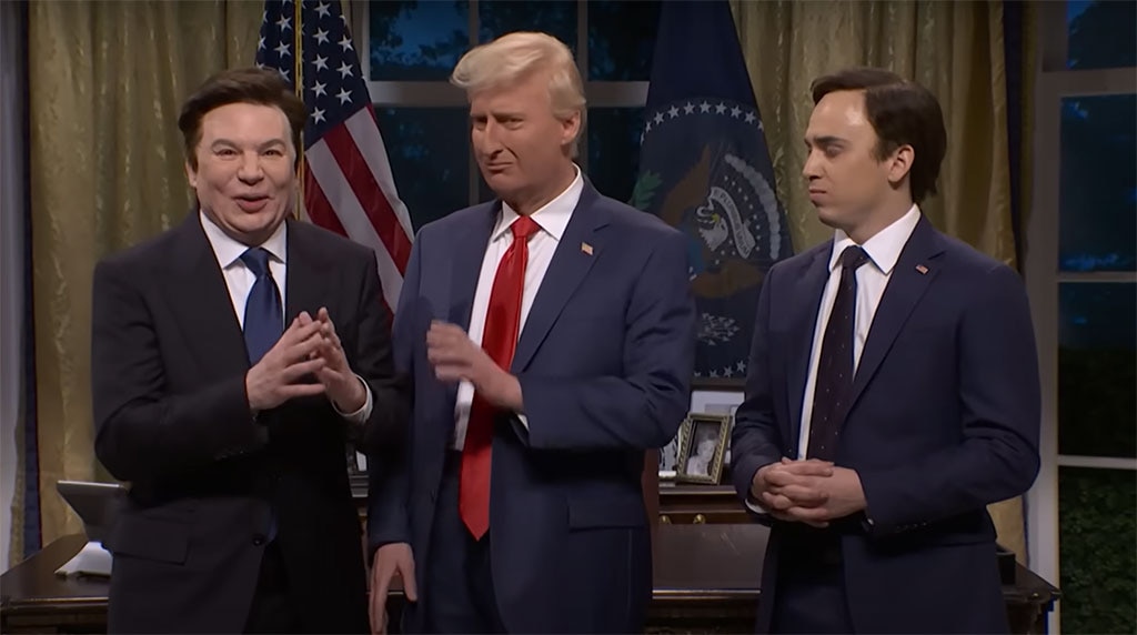 Mike Myers Channels Dr. Evil as Elon Musk in SNL Return