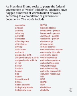 Trump Administration Flagged Hundreds of “Woke” Terms in Federal Documents