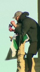 Las 16 horas de un hombre encaramado al Big Ben