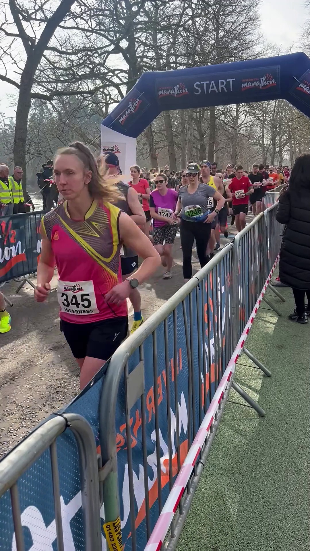 Inverness Half Marathon 2025 start