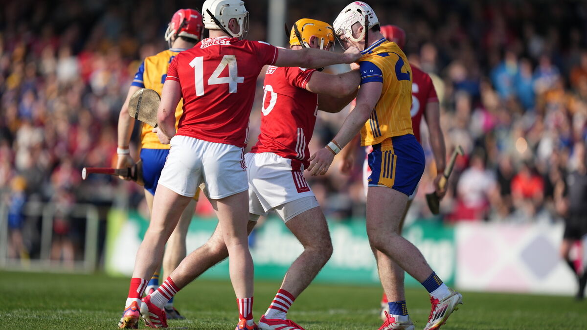 Three red cards as Cork hammer Clare with six-goal haul