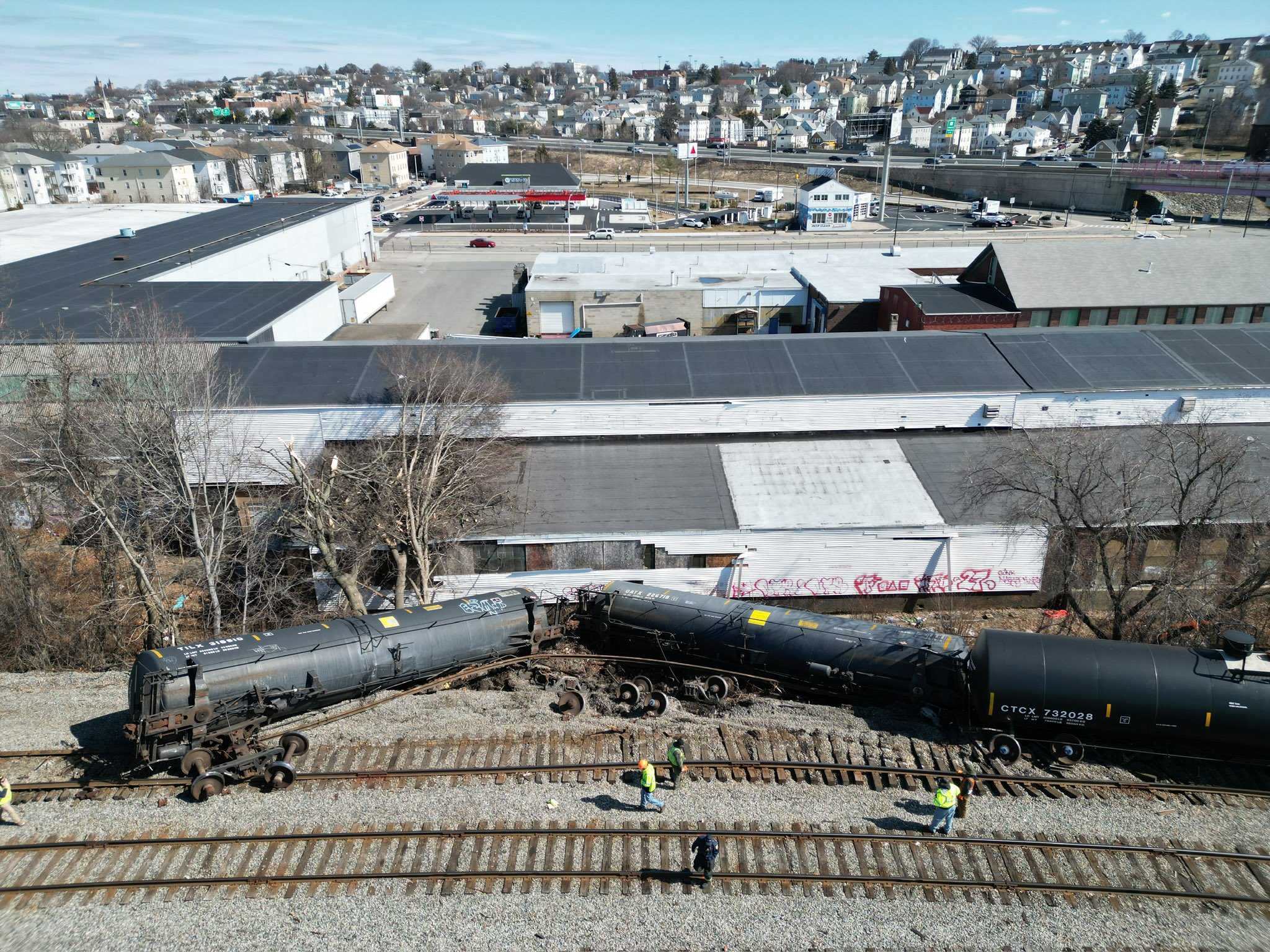 Train carrying ethanol derails in Worcester, city fire department confirms