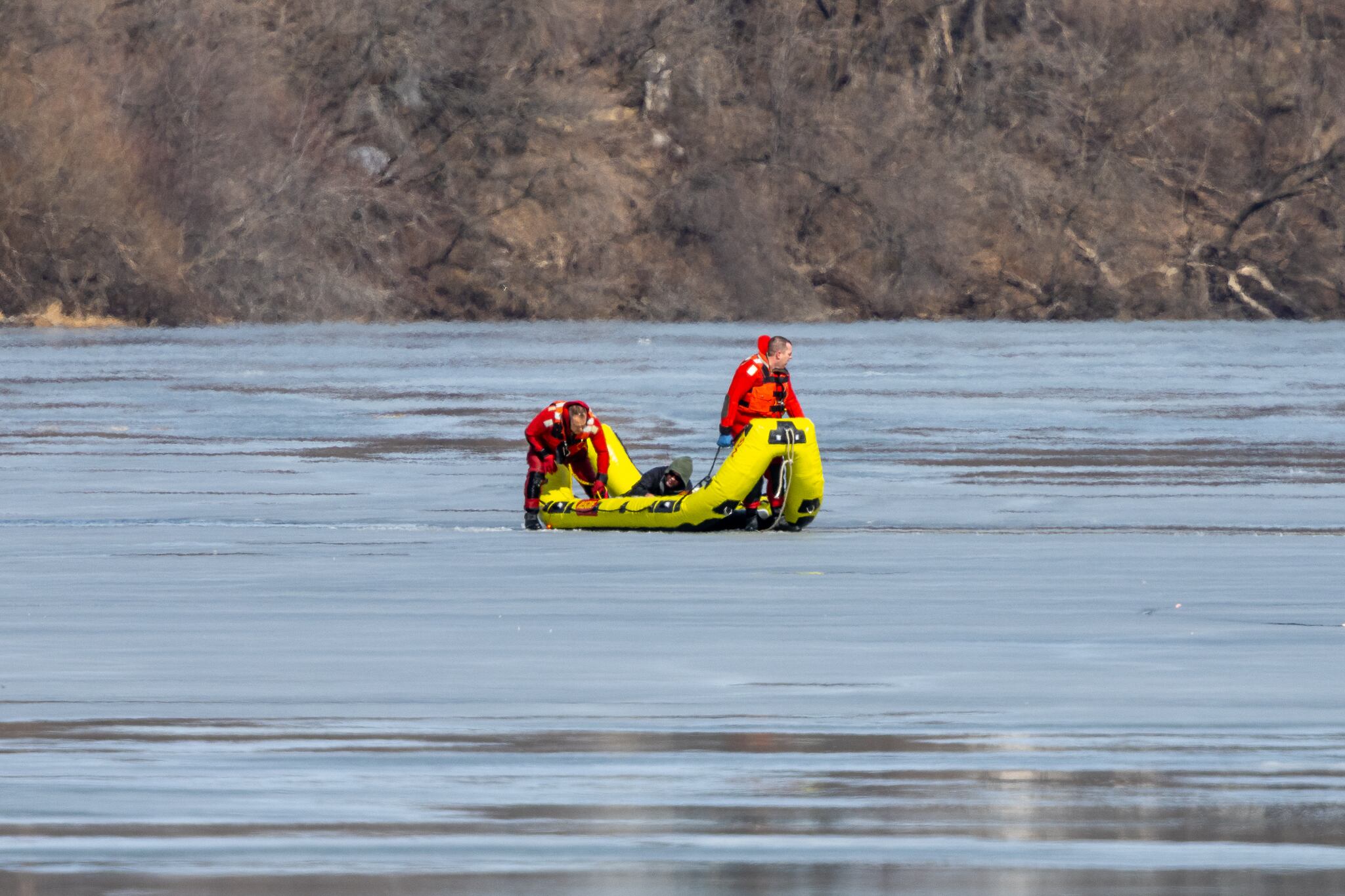Person rescued after falling through ice in Eau Claire
