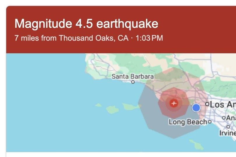 Los Angeles earthquake: 4.4 magnitude tremor recorded near Malibu