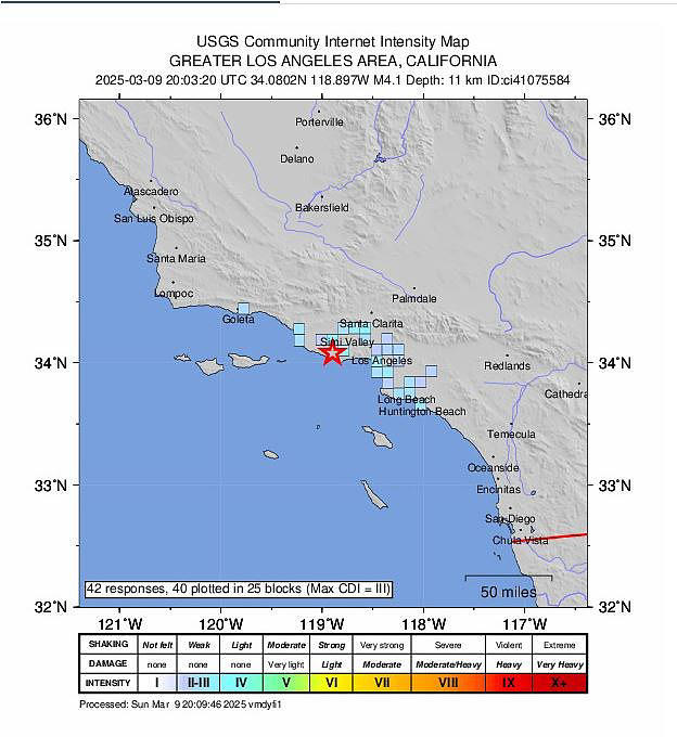 California rocked by FOUR earthquakes