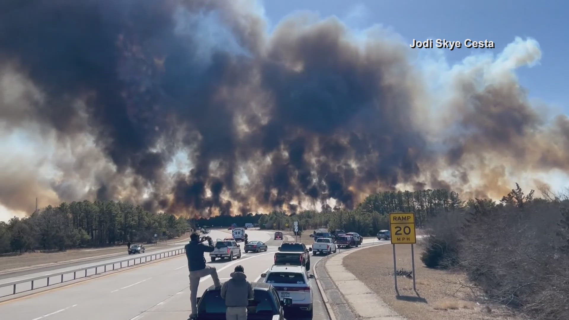 New York governor declares state of emergency for Long Island wildfire