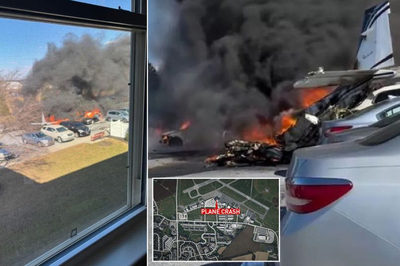 Pennsylvania plane crash aftermath seen in chilling footage as fireball ...