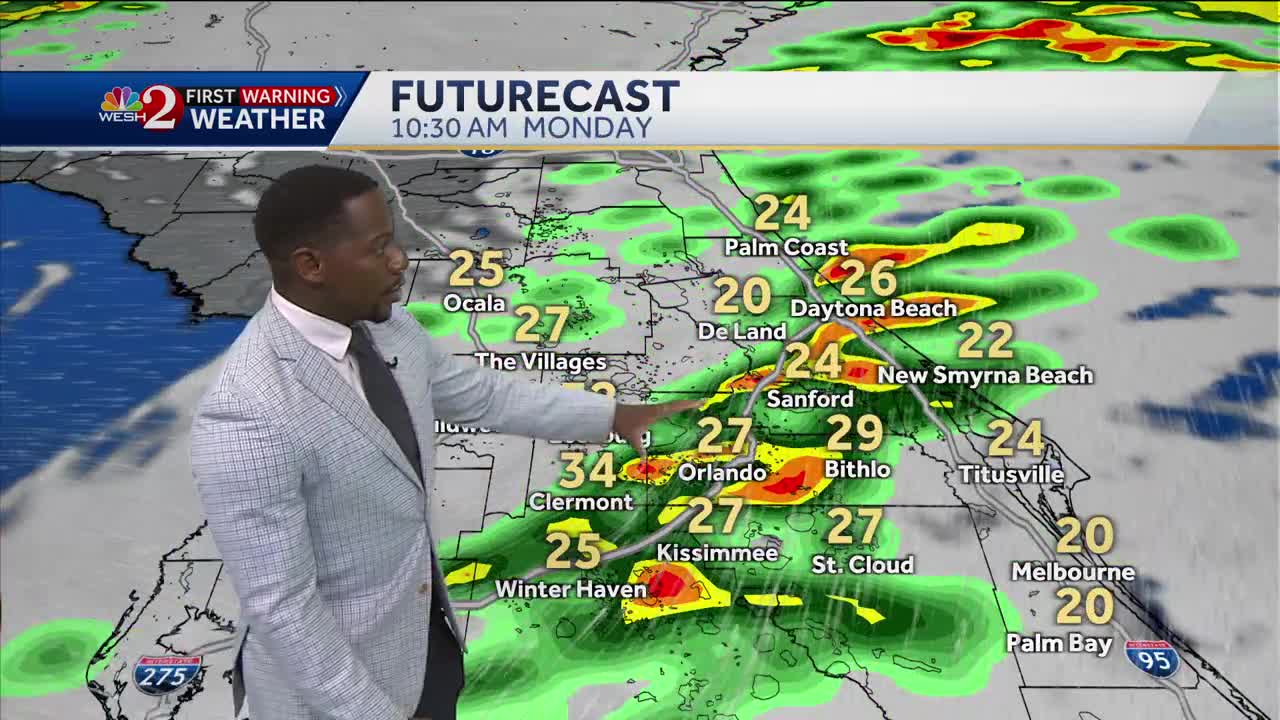 Impact Weather Monday Morning - Continuous Showers/Breezy Winds: March ...