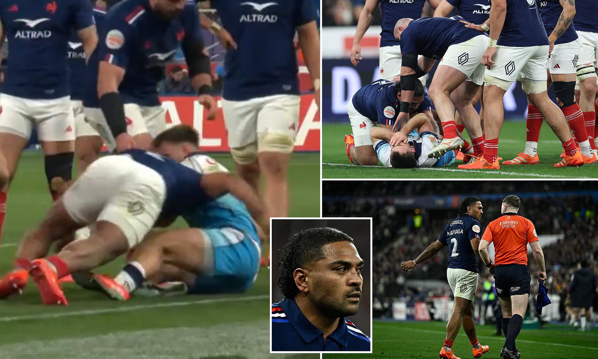 France star avoids red card for FLYING HEADBUTT in win over Scotland as ...