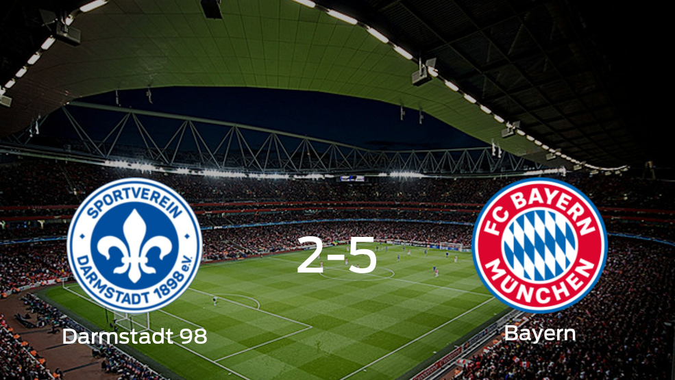 El Bayern de Múnich le arrebata los tres puntos al Darmstadt 98 (2-5)
