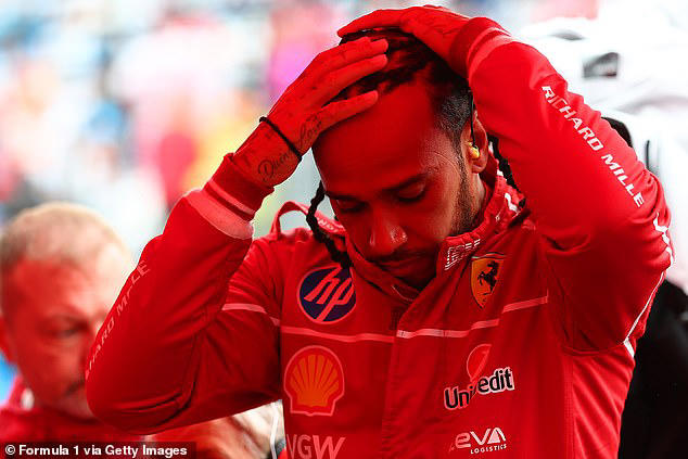 Lewis Hamilton gives brutally honest assessment of his Ferrari after disappointing debut for new ...
